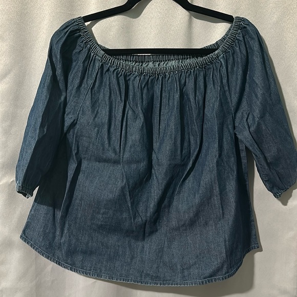 GAP | Tops | Gap 969 Denim Top | Poshmark